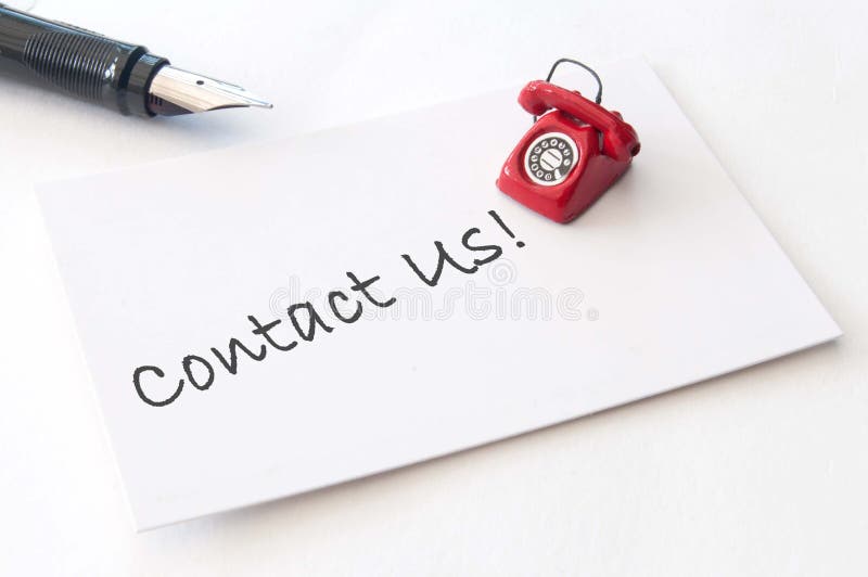 Contact us! stock photo. Image of cooperate, partnership - 19167818
