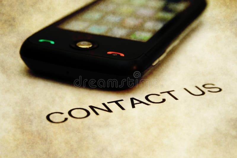 Contact us stock photo. Image of business, handwritten - 19906042