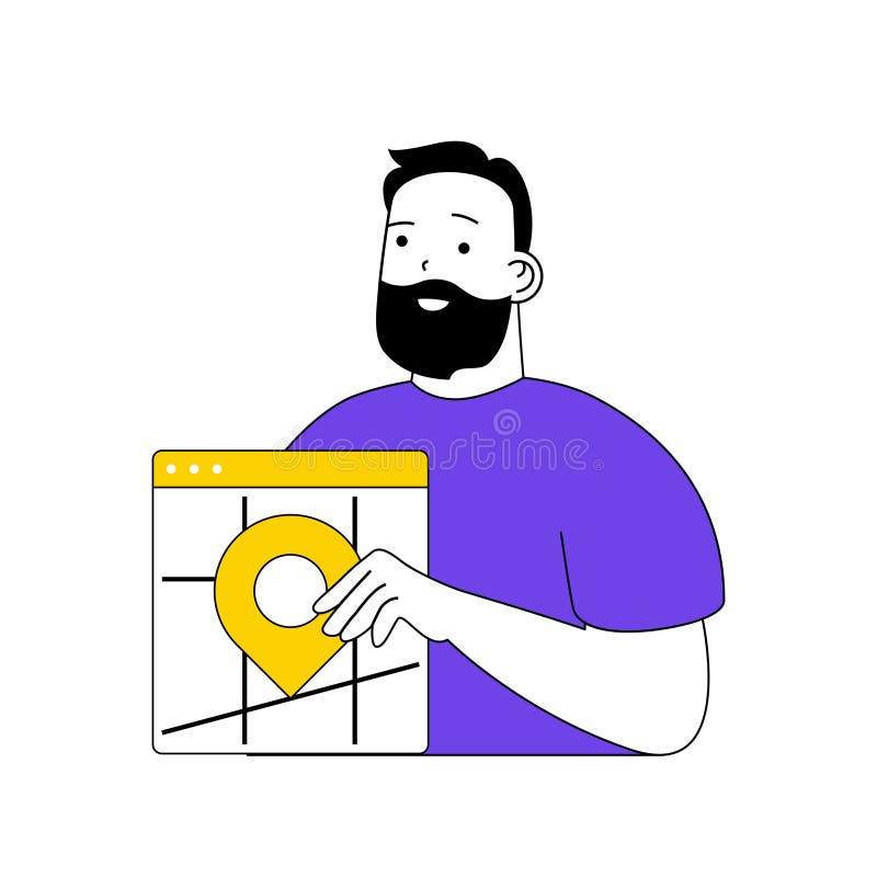 Contact Us Concept with Cartoon People in Flat Design for Web. Vector ...