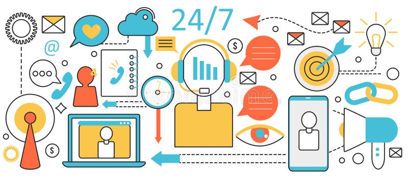 Contact Us Concept Message, Online Support Customer Center To Get Help ...