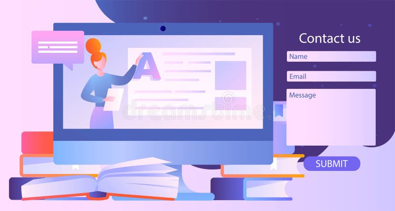 Contact us concept stock vector. Illustration of letter - 273613575