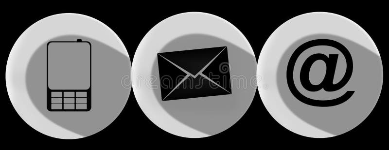 Contact Us Creative Design stock illustration. Illustration of ...