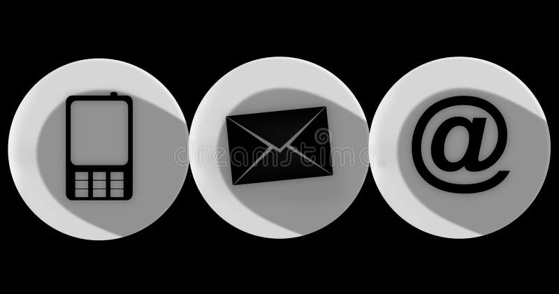 Contact Us Creative Design stock illustration. Illustration of paper ...