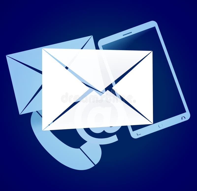 Contact Us stock illustration. Illustration of mail, contact - 41473909