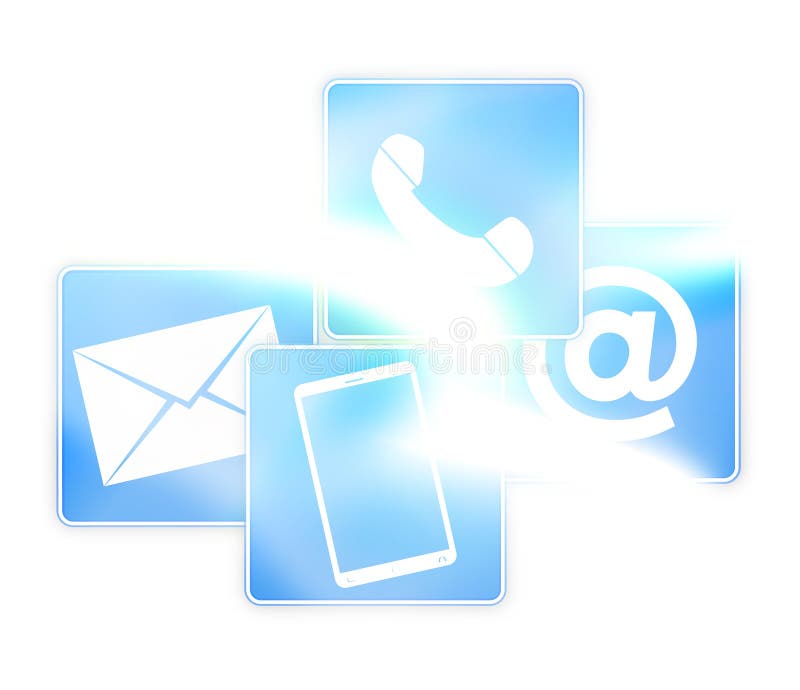 Contact Us stock illustration. Illustration of business - 41947198