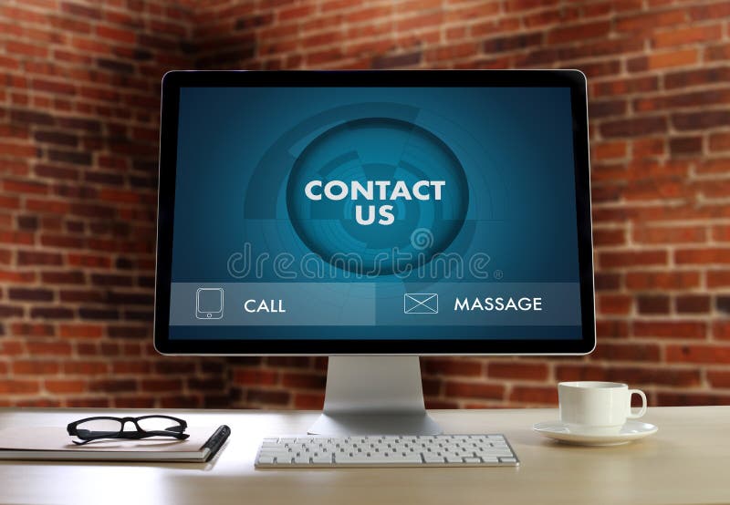 Contact Us Internet Browser Concept Stock Photo - Image of banner ...