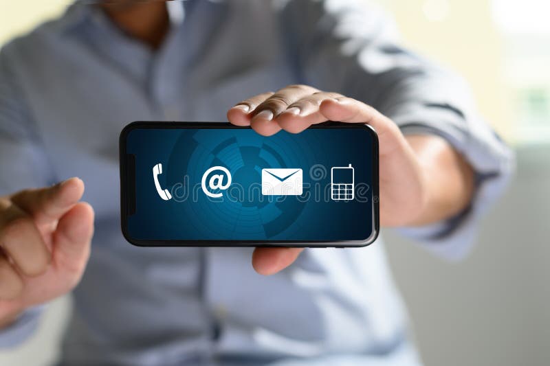 CONTACT US Customer Support Hotline People CONNECT Stock Photo - Image ...