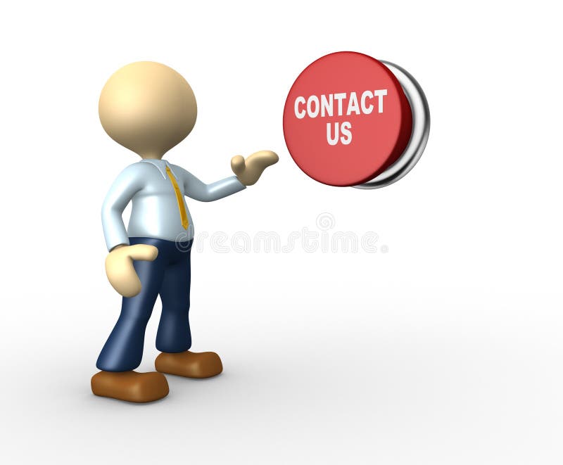 Contact us stock illustration. Illustration of people - 36499521