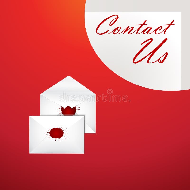 Contact us Email stock vector. Illustration of button - 28585521