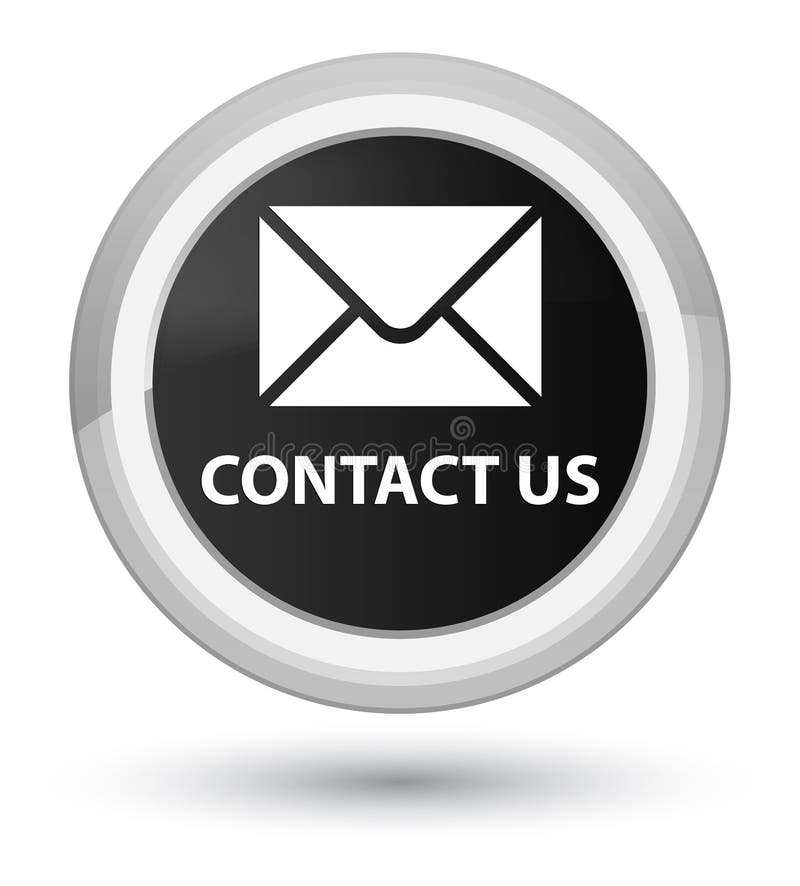 Contact Us (email Icon) Prime Black Round Button Stock Illustration ...