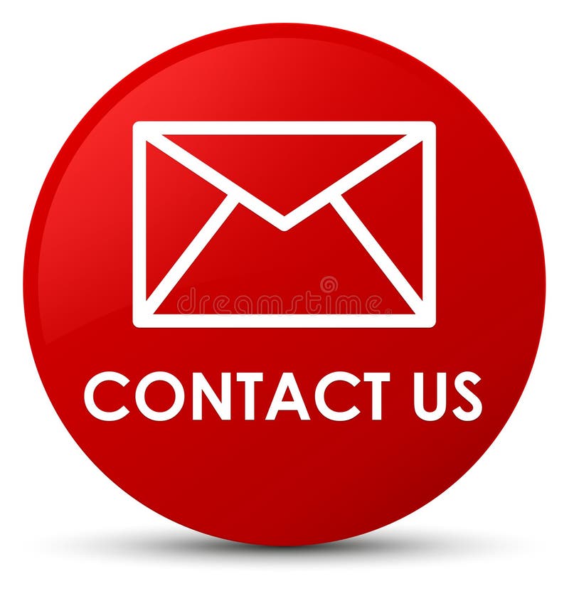 Contact Us (email Icon) Red Round Button Stock Illustration ...