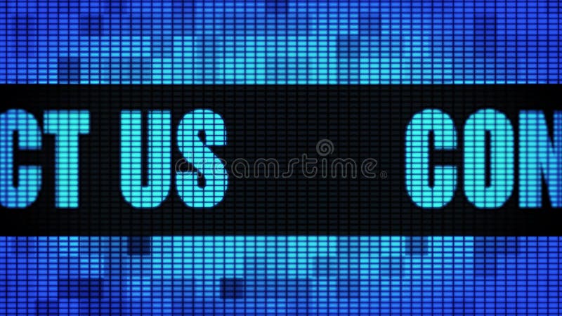 Contact Us Sign. Contact Us Blue Sticker on White Baclground 4k Stock ...