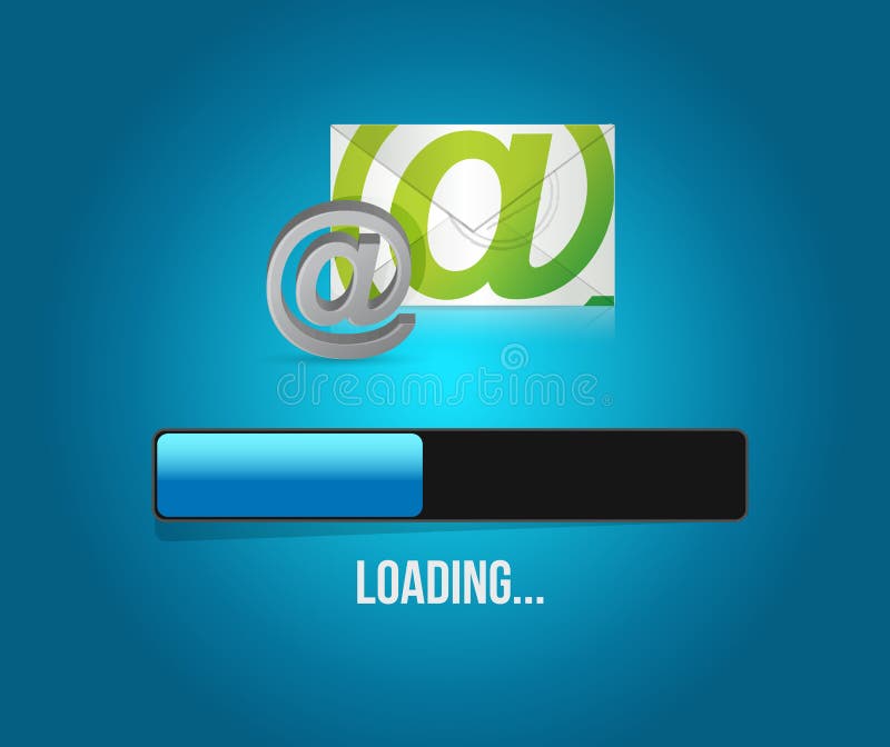 Contact Us Globe Mail Loading Bar Illustration Stock Illustration ...