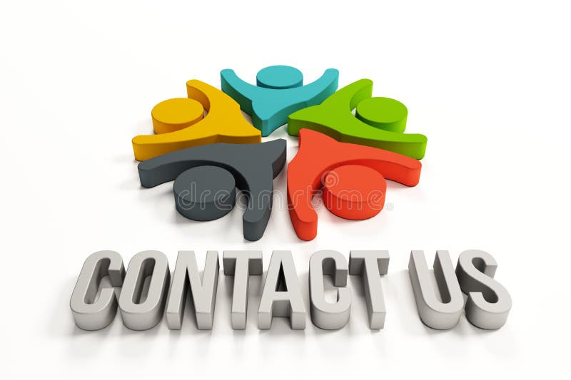 People logo, Contact us stock illustration. Illustration of contact ...