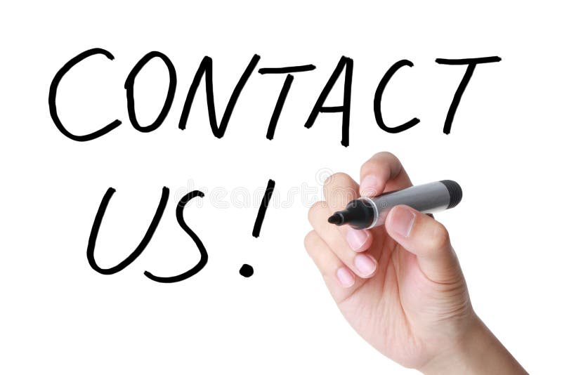 Contact us! stock photo. Image of information, hand, macro - 40389938