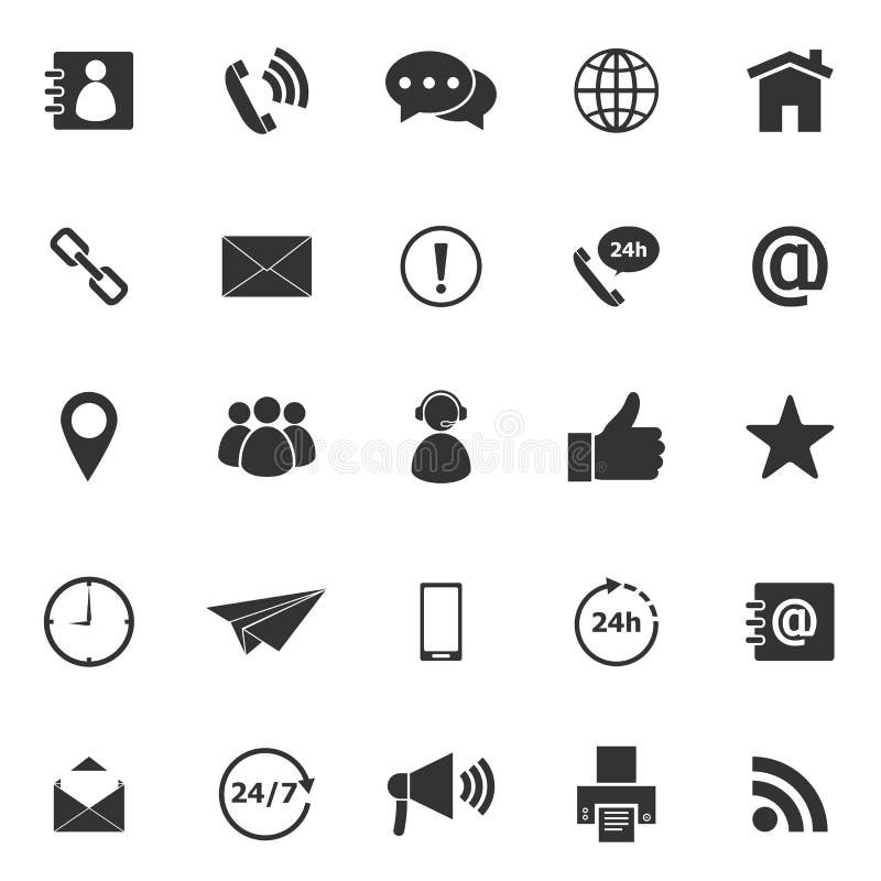 Resume or Curriculum Vitae Related Icons Stock Vector - Illustration of ...