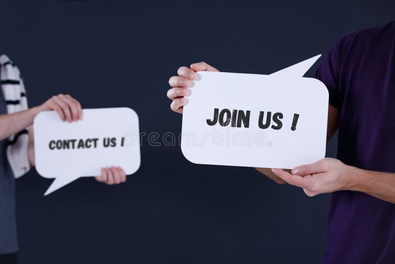 Join us contact us call us stock image. Image of email - 21804793