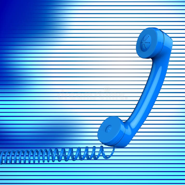 Contact Us Means Phone Call and Answer Stock Illustration ...