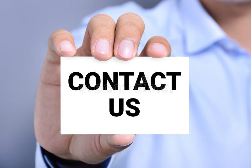 Business Contact Us Card Shown Stock Photos - Free & Royalty-Free Stock ...