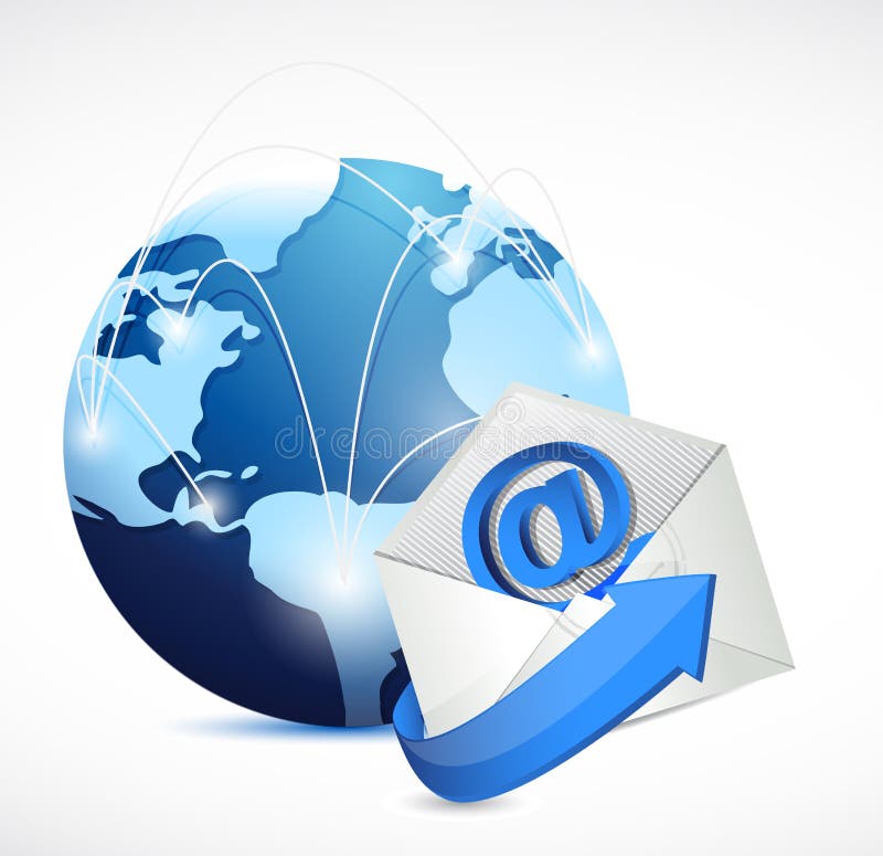 Contact Us Network Communication Illustration Stock Illustration ...