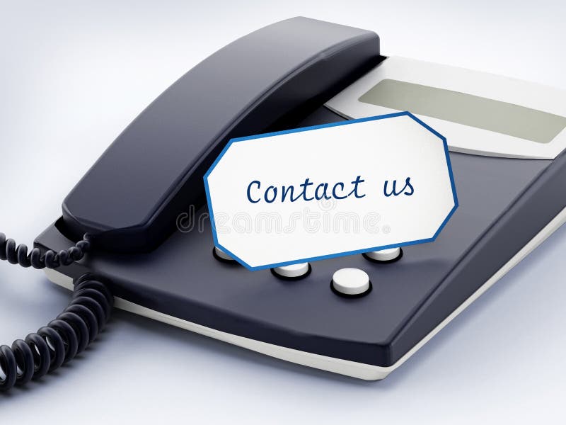 Contact us note stock illustration. Illustration of talk - 56877902
