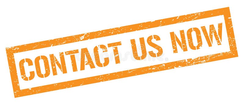 CONTACT US NOW Orange Grungy Rectangle Stamp Stock Illustration ...