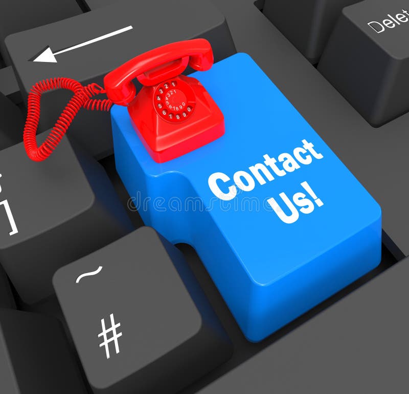 Contact Us Phone Shows Networking Call Stock Illustrations – 1 Contact ...