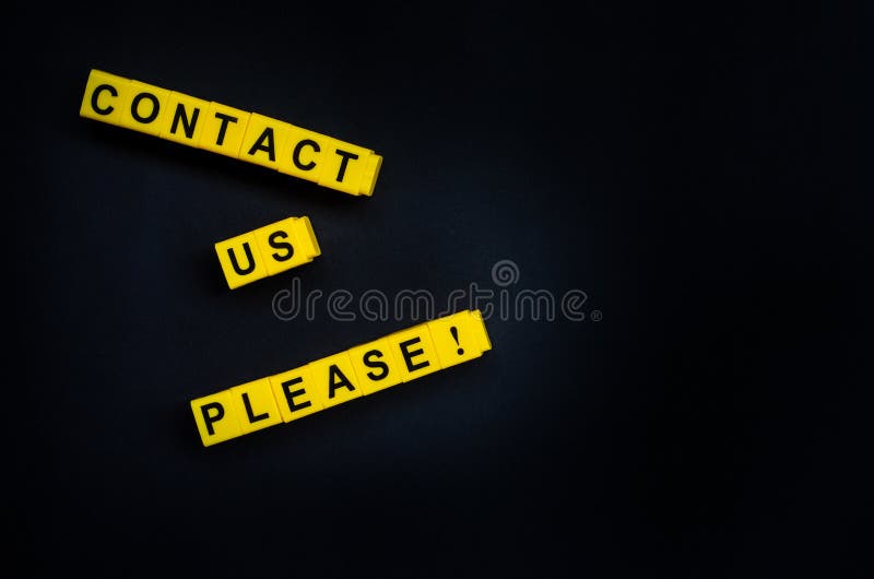 Work with Us Word on the Black Background with Free Place for Your Text ...