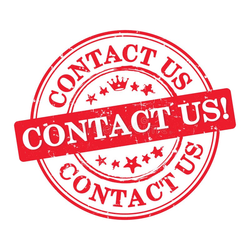 Contact Us! Printable Sticker / Label Stock Vector - Illustration of ...