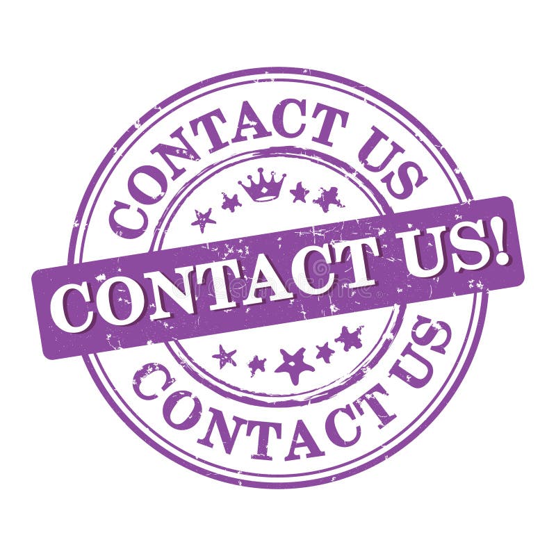 Contact Us! Printable Sticker / Label Stock Vector - Illustration of ...