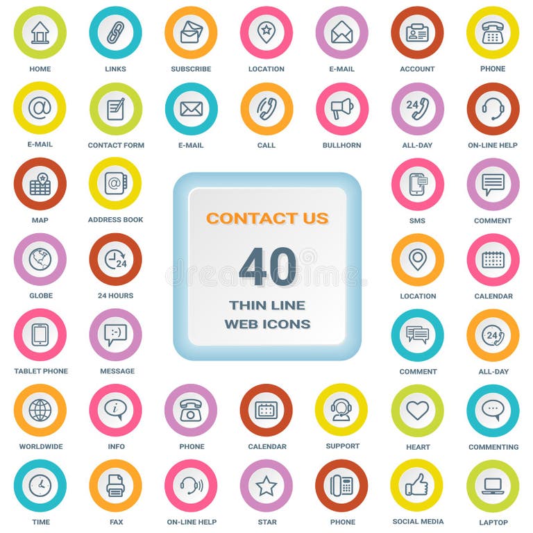 Contact Circle Stock Illustrations – 42,365 Contact Circle Stock ...