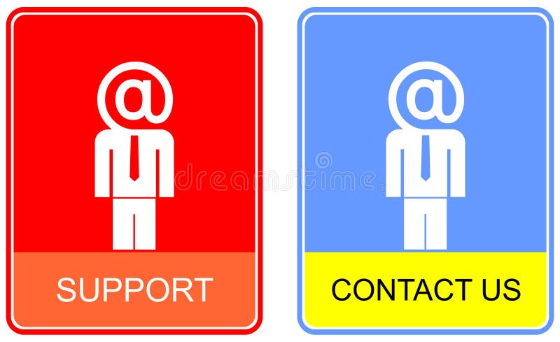 Contact us - sign stock vector. Illustration of work - 10311988