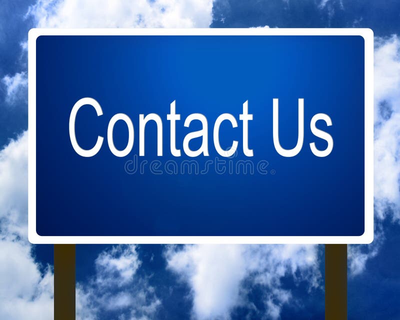 Contact Us sign stock illustration. Illustration of mail - 5556432