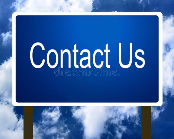 Contact Us sign stock illustration. Illustration of mail - 5556432