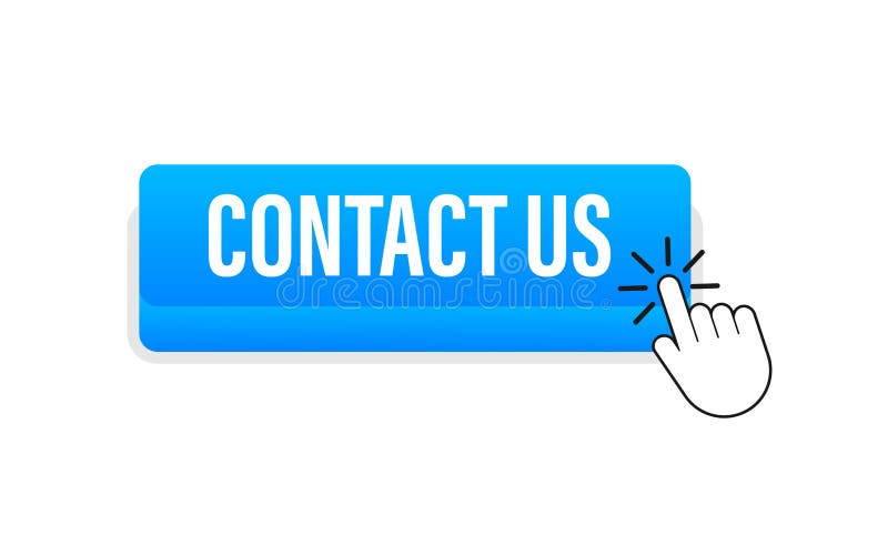 Contact Us Sign. Contact Us Blue Sticker on White Baclground. Stock ...