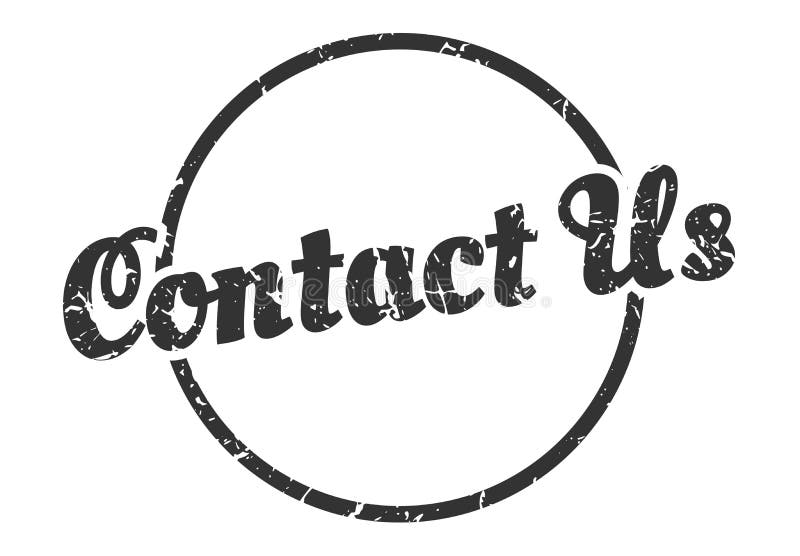 Contact Us Sign. Contact Us Round Vintage Stamp Stock Vector ...