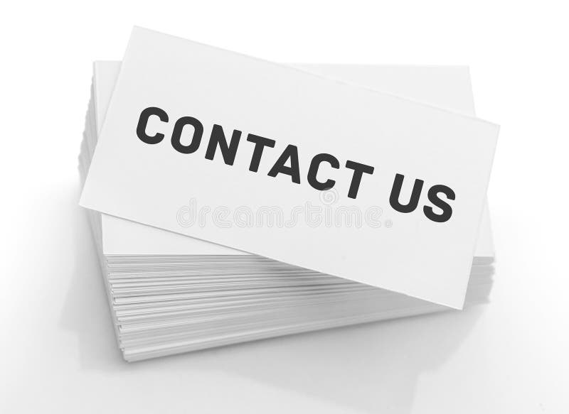 Contact us stock photo. Image of connection, card, global - 32213188