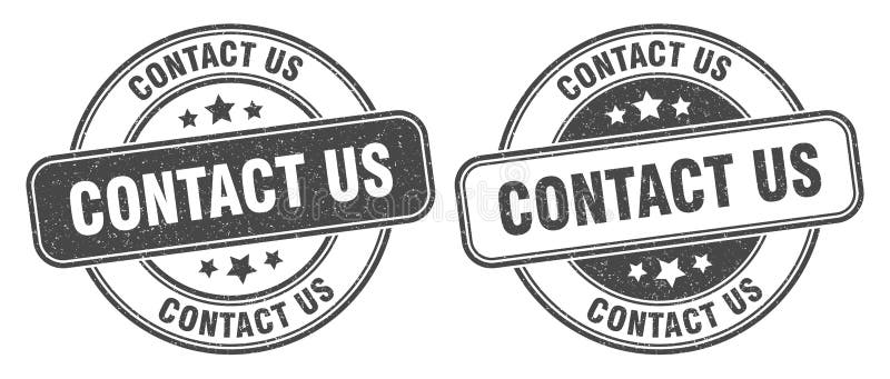Contact Us Stamp. Contact Us Label. Round Grunge Sign Stock Vector ...