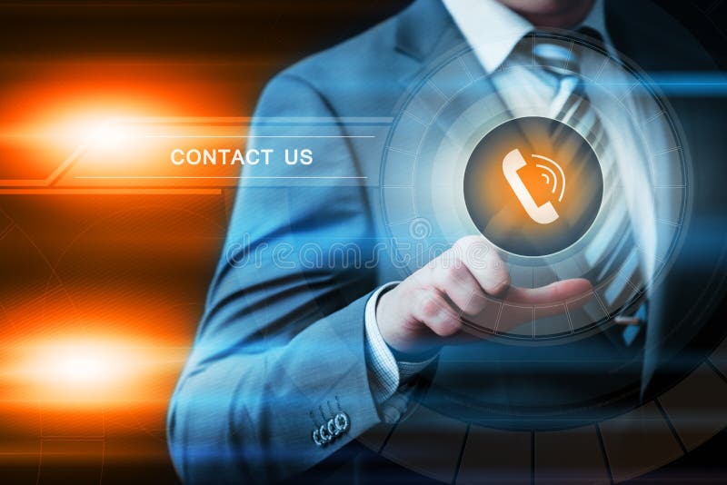 Contact Us Support Service Business Technology Internet Concept Stock ...