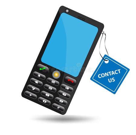 Contact us tag stock vector. Illustration of data, discussion - 12506572