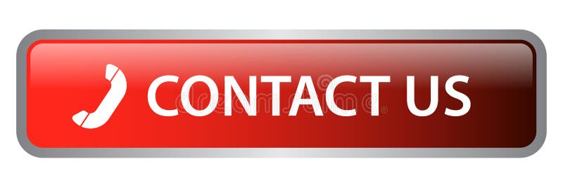 Contact Us â€“ Red Sticker Icons on a White Background. Stock Vector ...