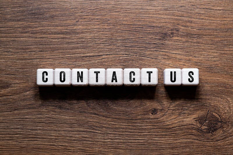 Contact Us - Word Concept on Building Blocks, Text Stock Photo - Image ...