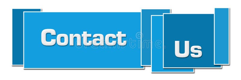 Contact Us Blue Strips stock illustration. Illustration of phone - 30118009