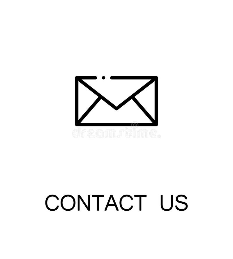 Contacteer ons pictogram vector illustratie. Illustration of contract - 85168970