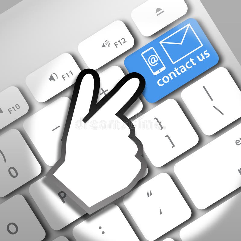 Clavier - Contactez-nous Image. Image: 8018417