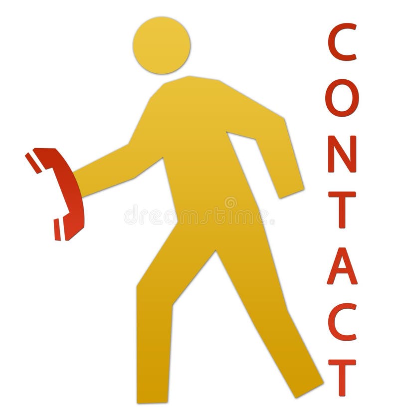 Contactez-nous illustration stock. Illustration du données - 5069897