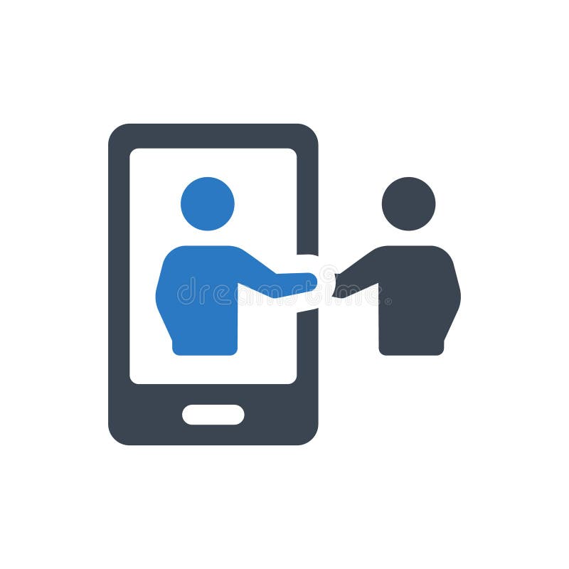 Contactless business icon stock vector. Illustration of dealing - 262613267