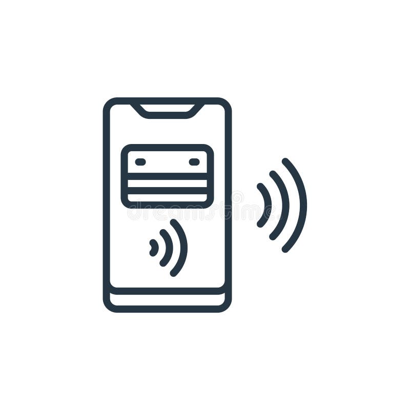 Contactless Icon Vector from Sales Concept. Thin Line Illustration of ...
