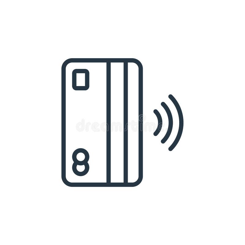 Contactless Icon Vector from Sales Concept. Thin Line Illustration of ...