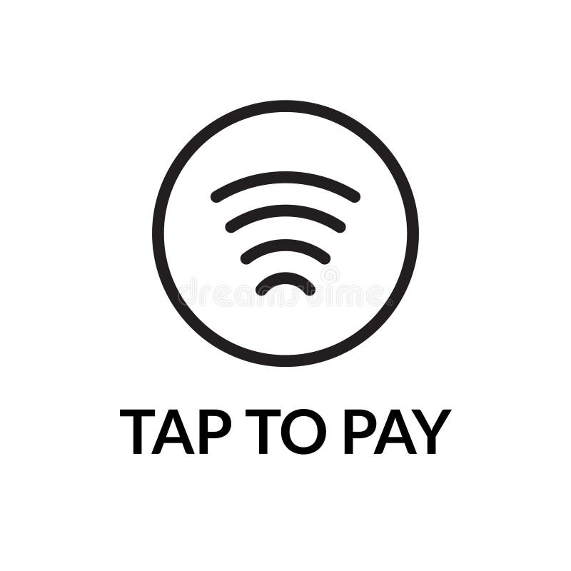 Contactless NFC Wireless Pay Sign Logo. Credit Card Nfc Payment Vector ...